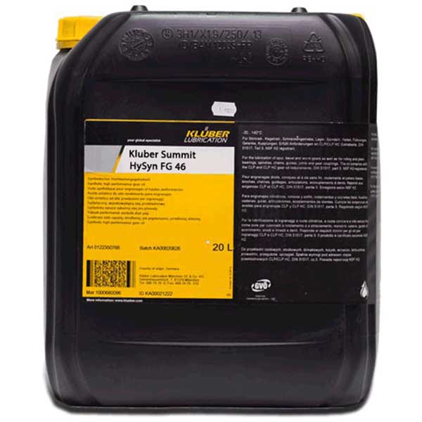 روغن کمپرسور فود گرید کلوبر Kluber Summit HySyn FG - 32|46|68|100